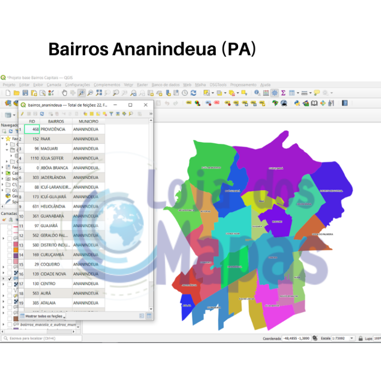 Base dados shapefile Mapa Mundi (kml e shp) | Loja dos Mapas